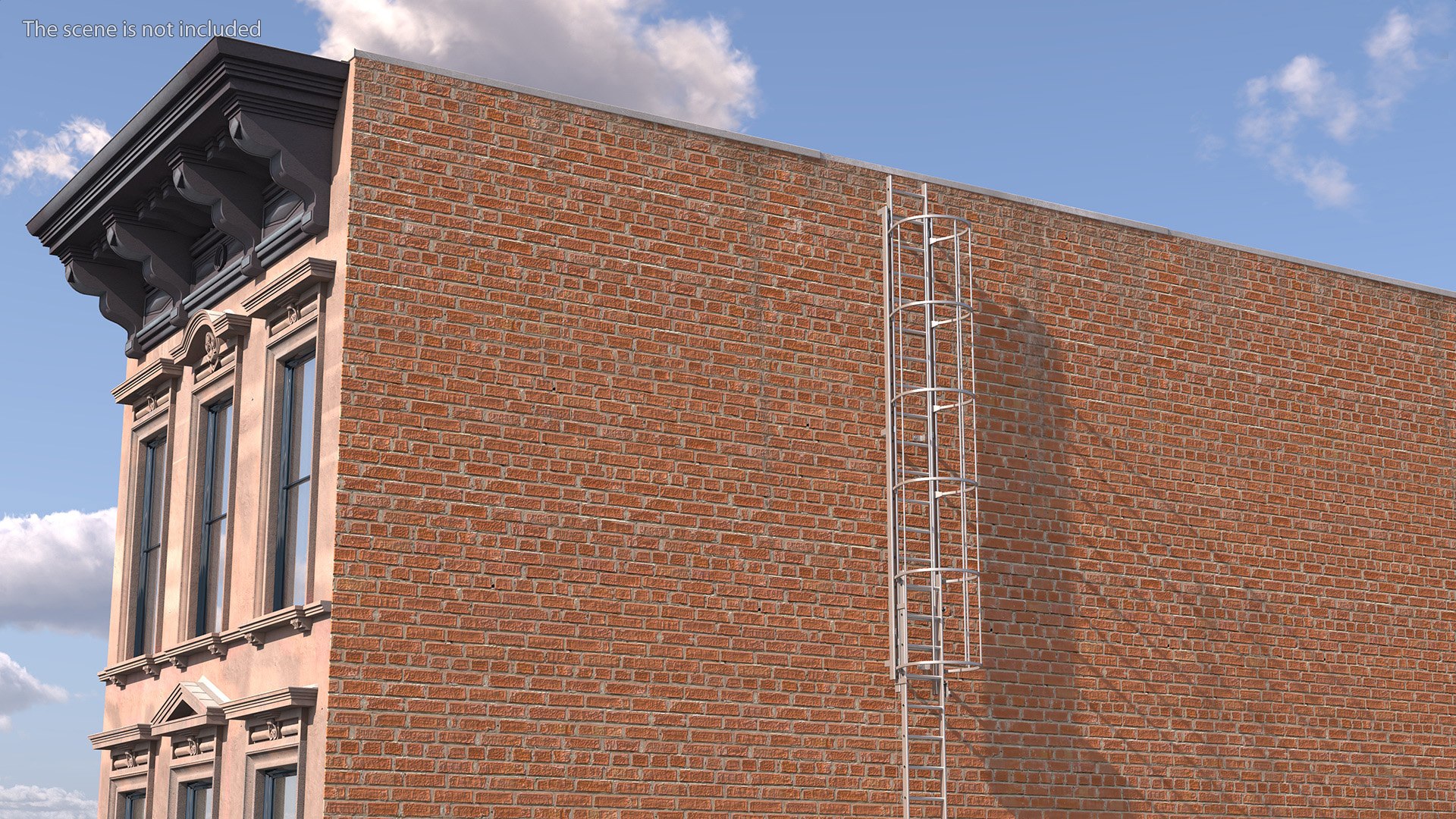 3D Fire Escape Dropdown Ladder Rigged For Maya - TurboSquid 2080927