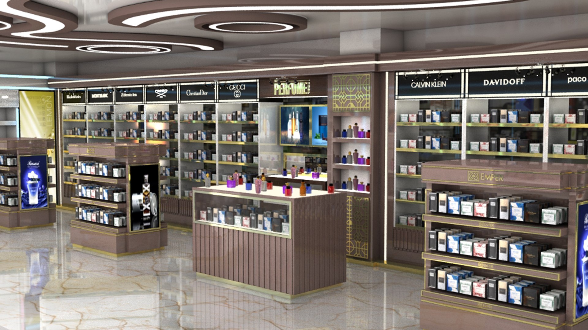 3D Perfume Shop Interior 3d Model - TurboSquid 2178483
