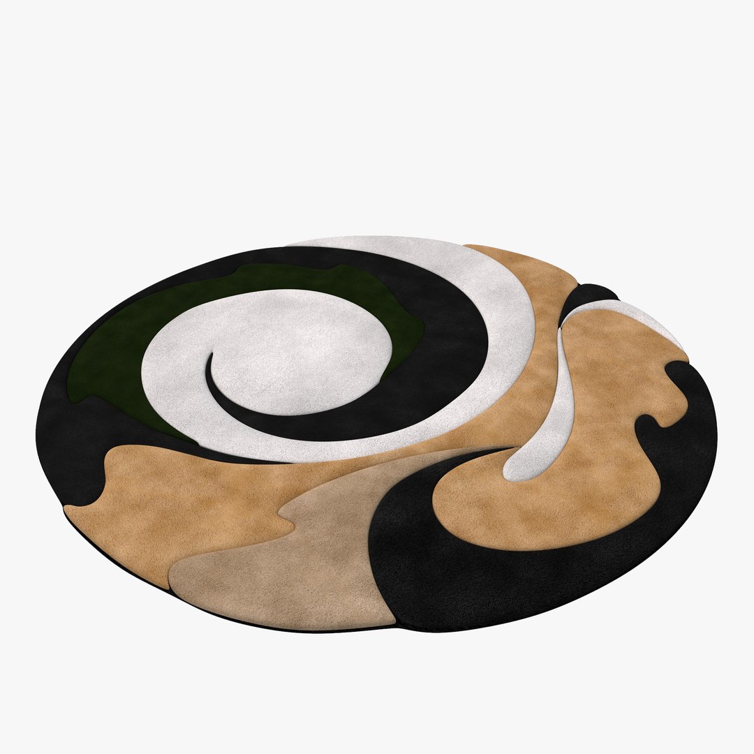 Circular Throw Rug 3d C4d