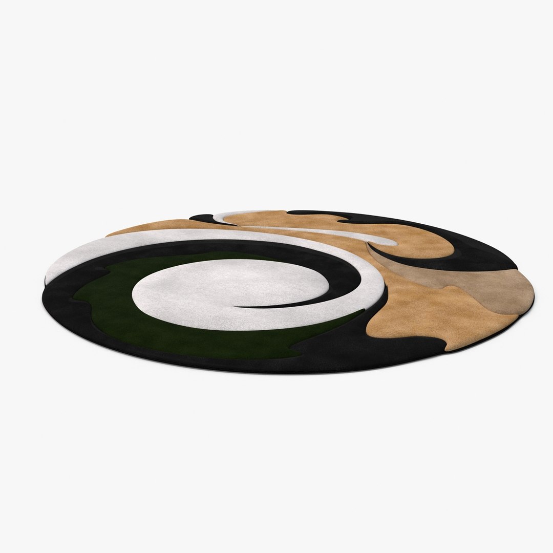 Circular Throw Rug 3d C4d