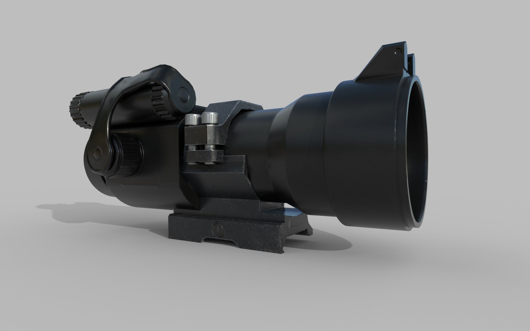 Aimpoint 2X Scope Low-poly 3D Model - TurboSquid 1815714