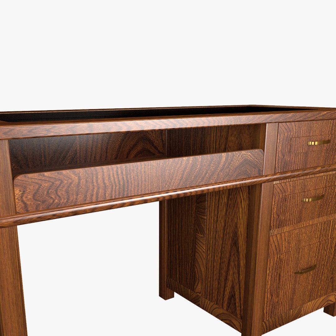Desk wood wooden 3D model - TurboSquid 1449385