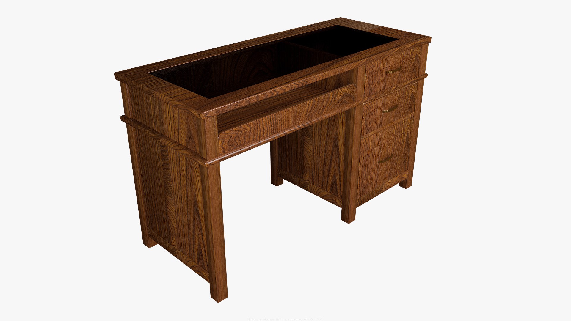 Desk wood wooden 3D model - TurboSquid 1449385