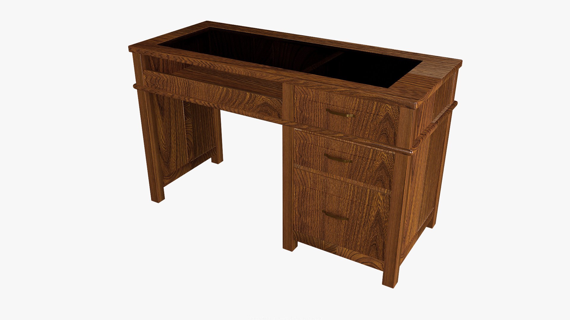 Desk wood wooden 3D model - TurboSquid 1449385