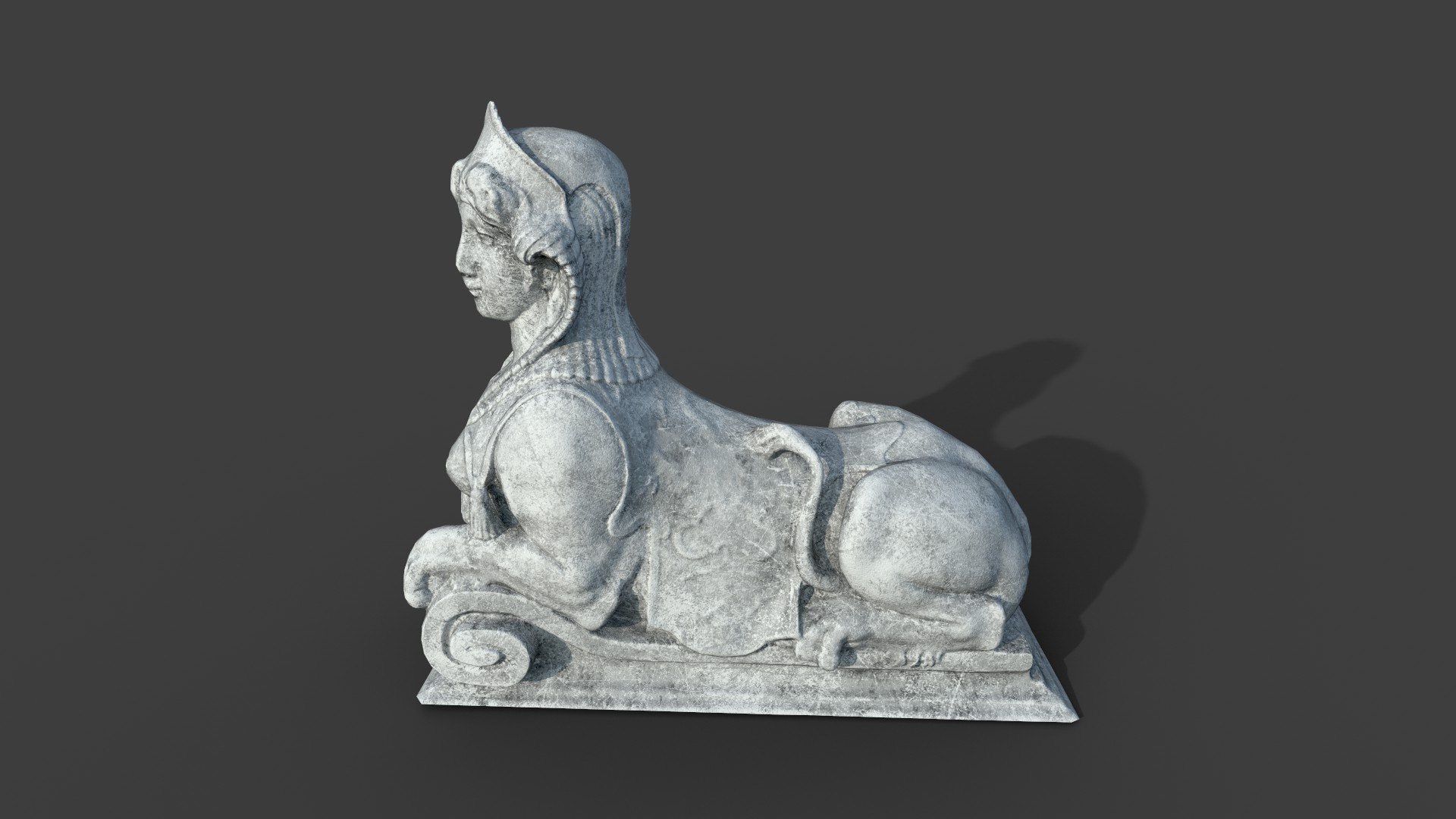 3D model statue sphinx creature - TurboSquid 1556087