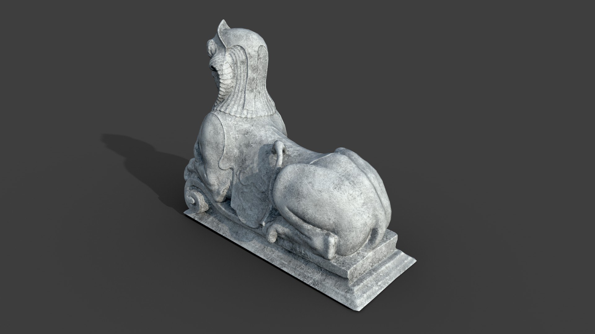 3D model statue sphinx creature - TurboSquid 1556087