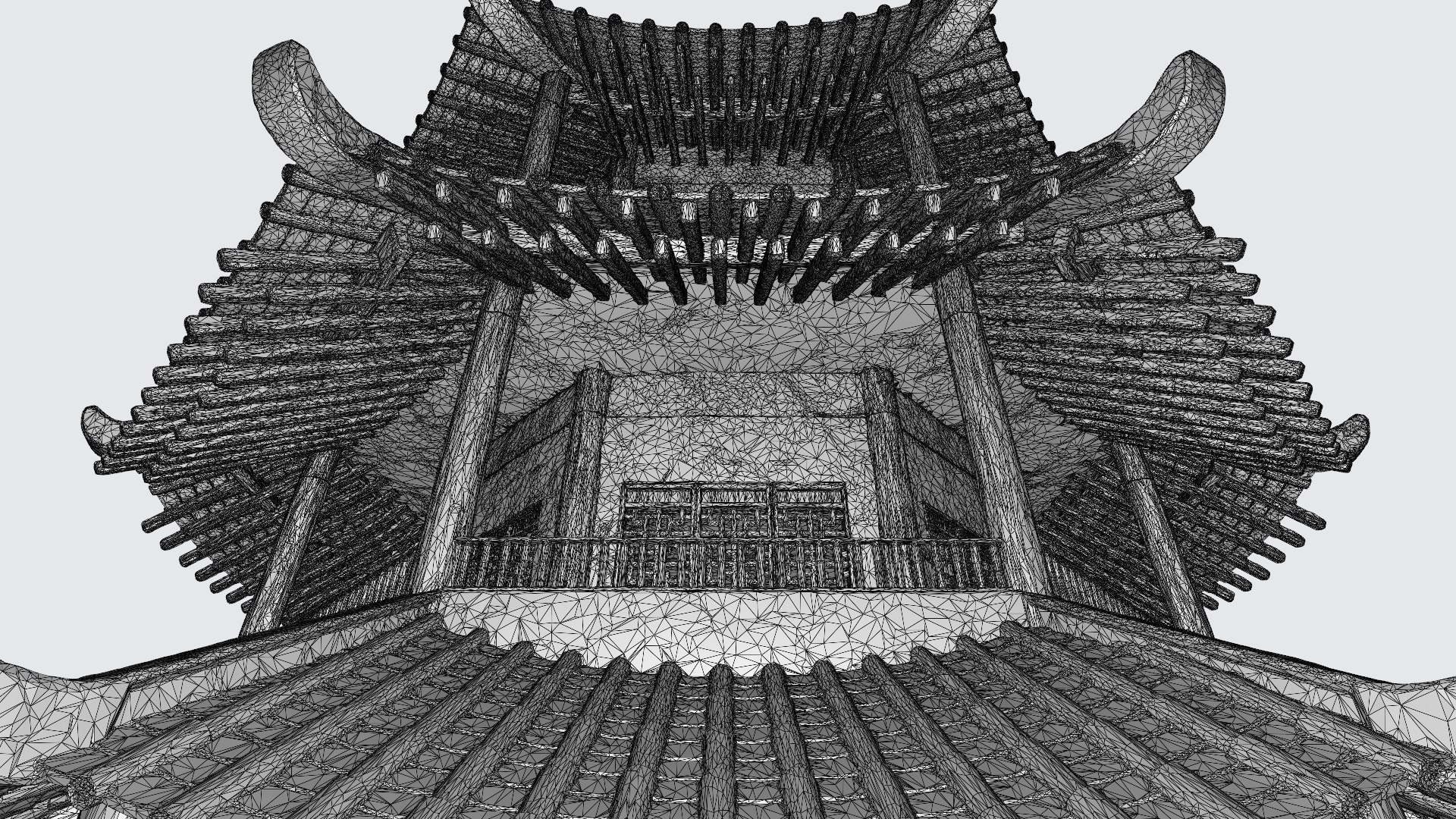 3D Round Chinese Building Model - TurboSquid 1948130