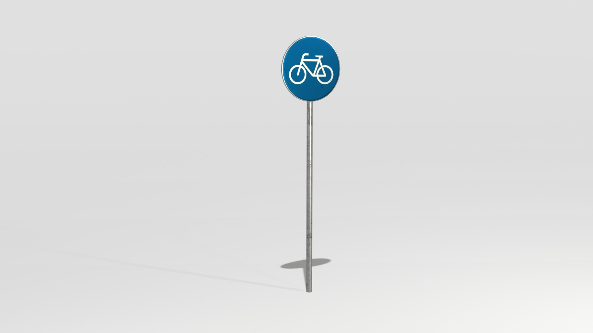 Traffic Sign Road For Bike 3D Model - TurboSquid 2144771