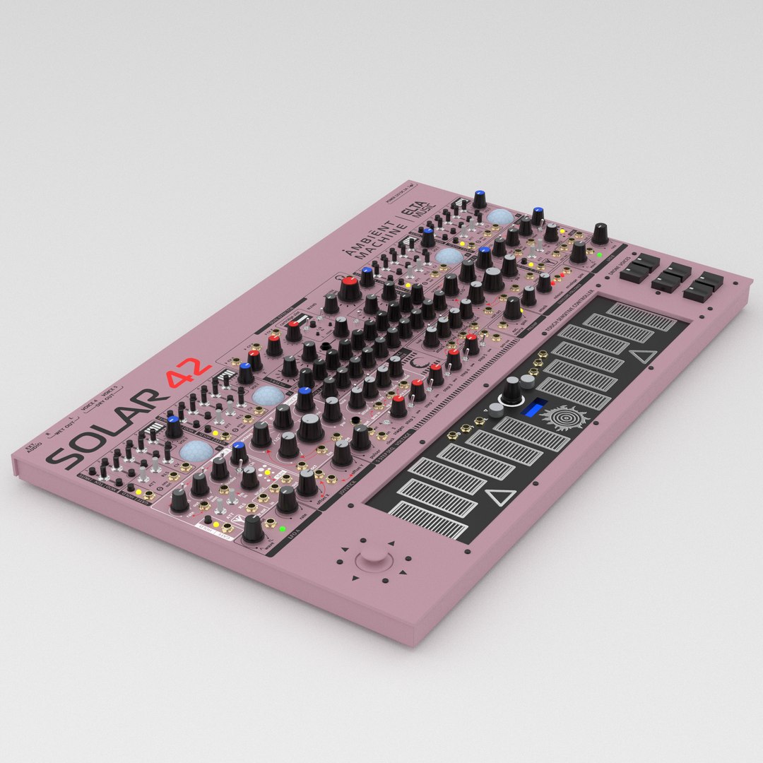 3D Model Solar 42 Drone Ambient Machine Pink - TurboSquid 2244234