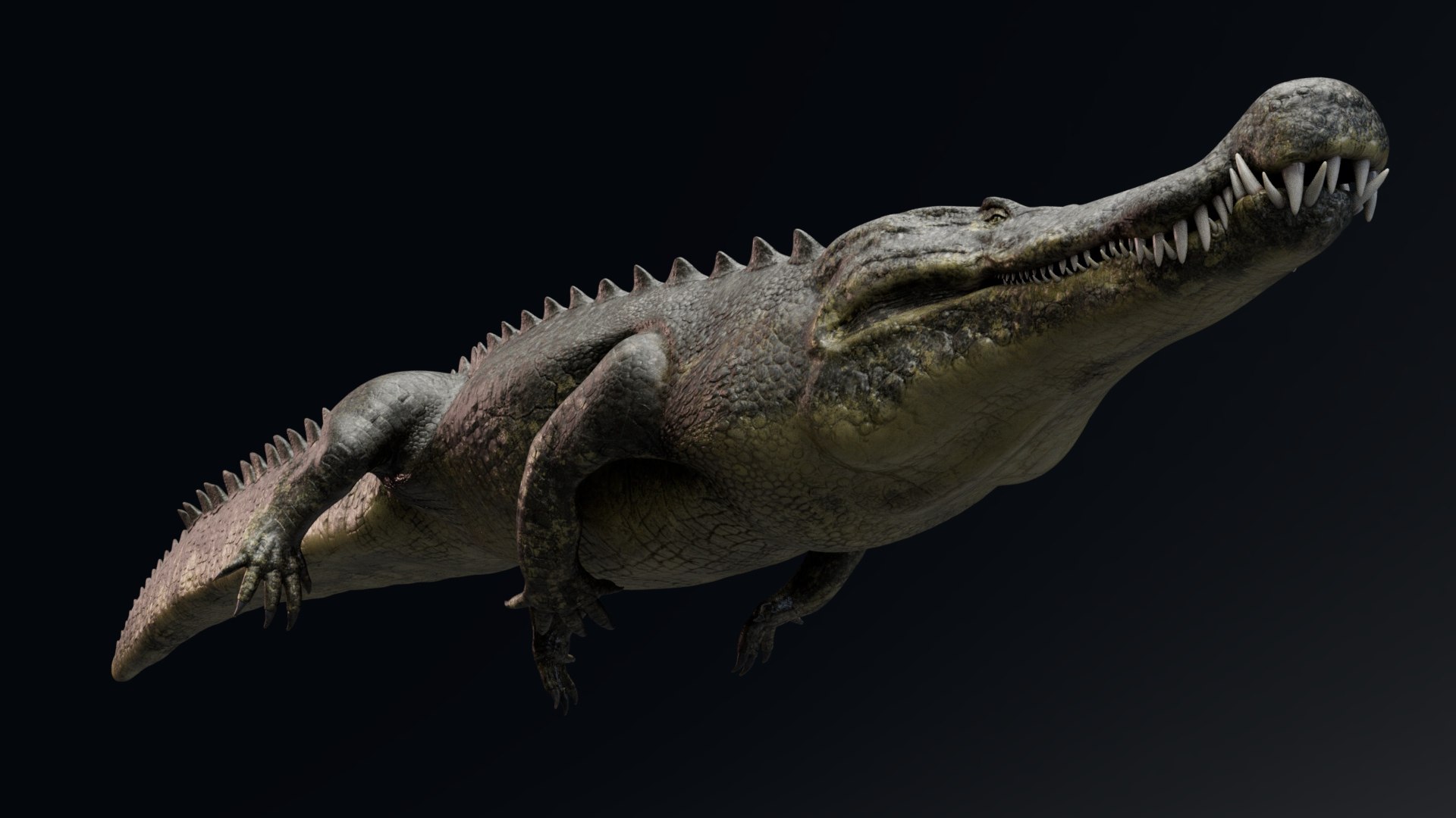 Deinosuchus - Crocodile 3D - TurboSquid 2187031