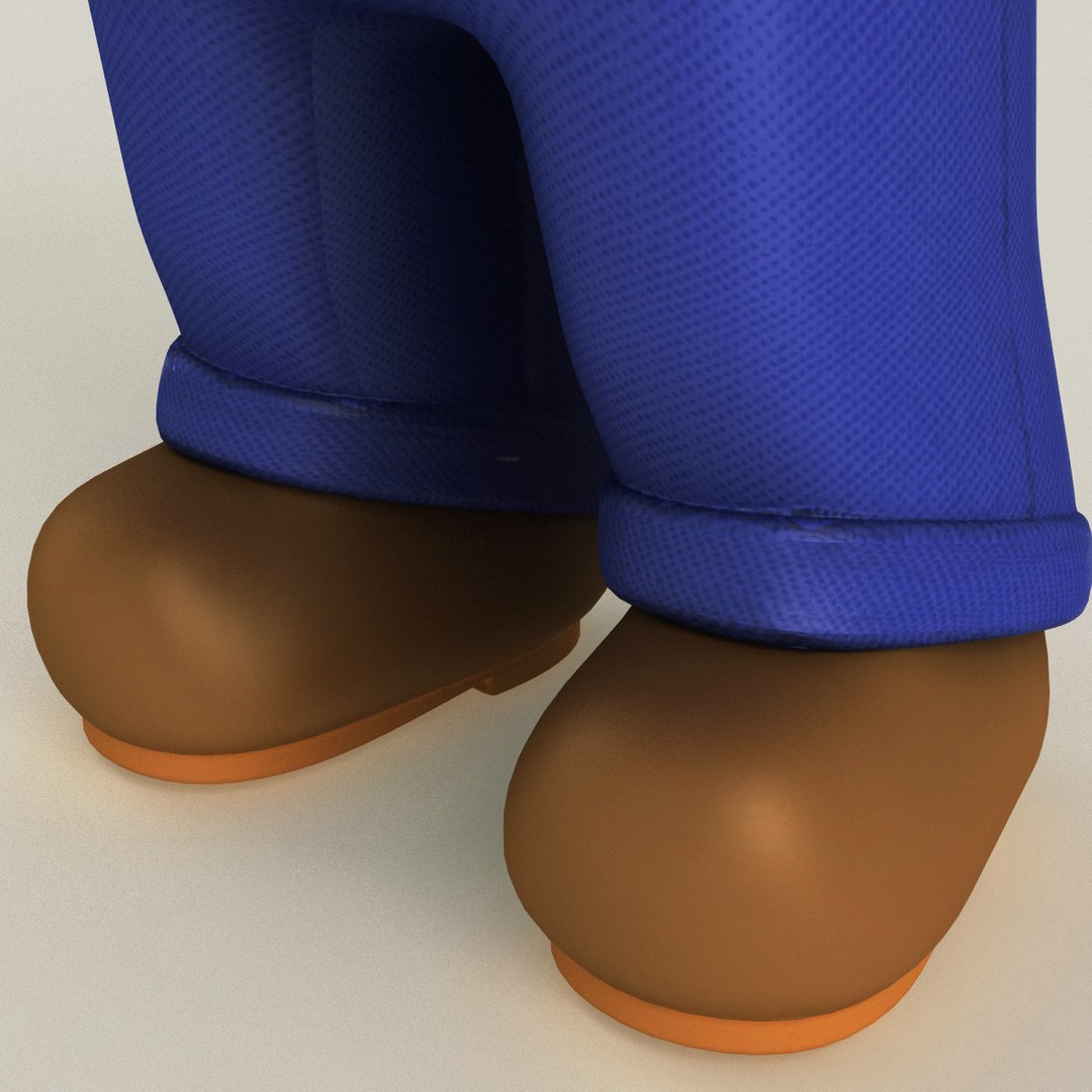 super mario rigged 3d model