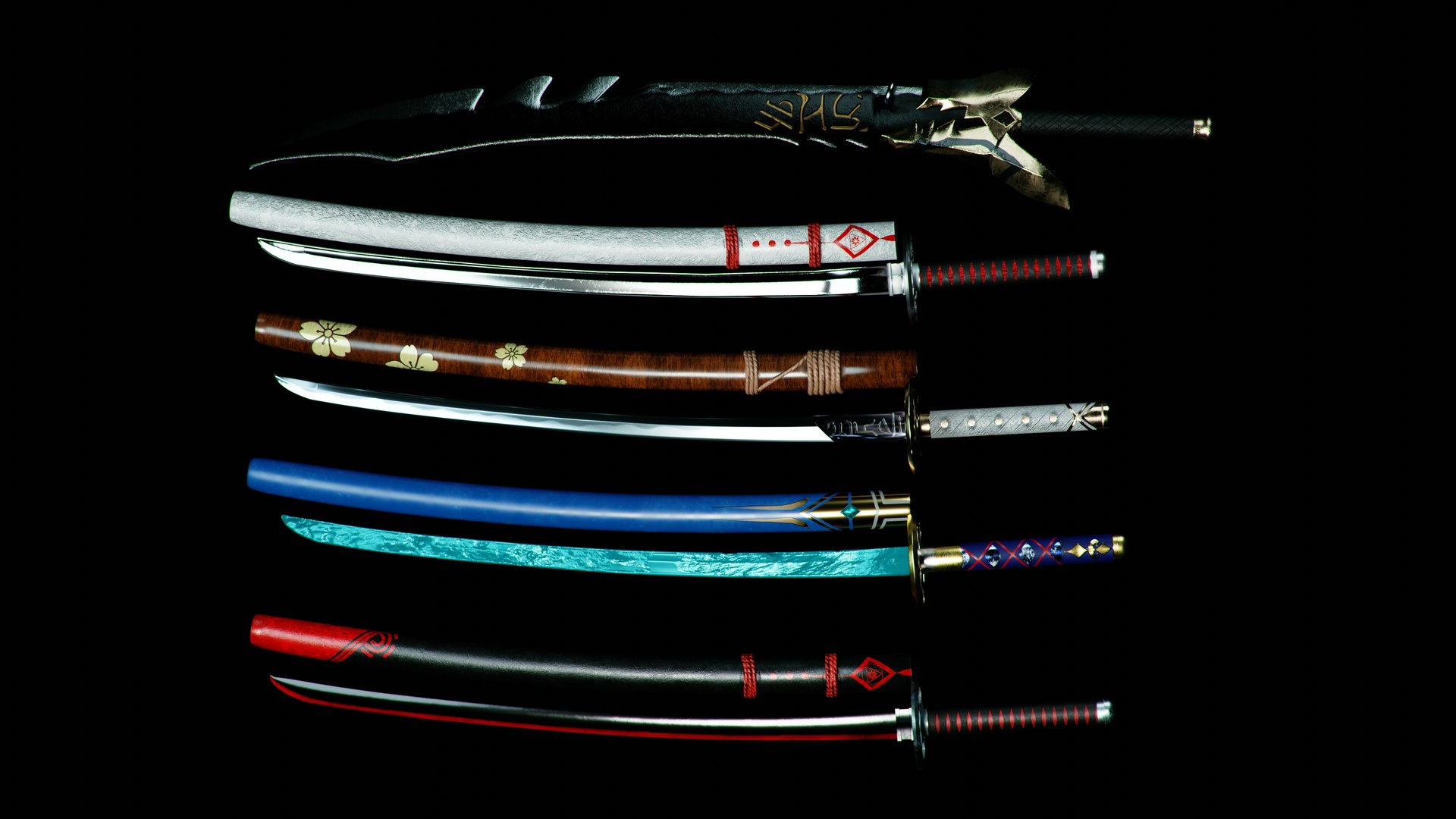 3D Legendary Katana Pack Plus Great Sword - TurboSquid 2118491