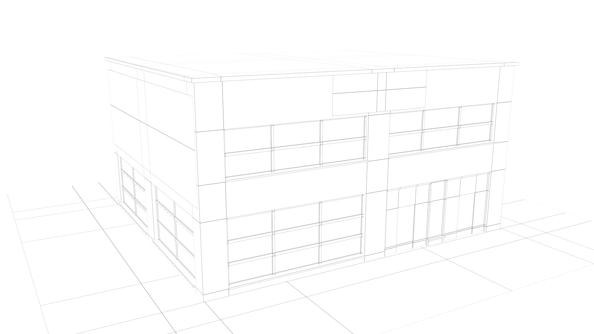 3D Low Poly Car Rental Building - TurboSquid 1888395