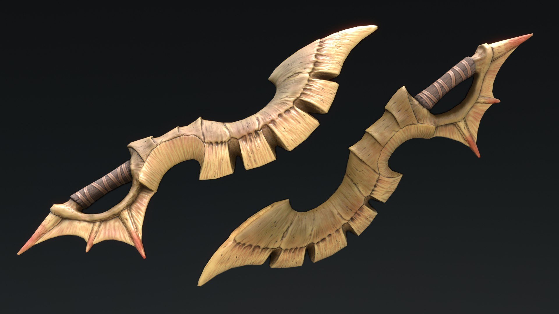 Fantasy Chitin Weapon Set 3D Model - TurboSquid 1940161