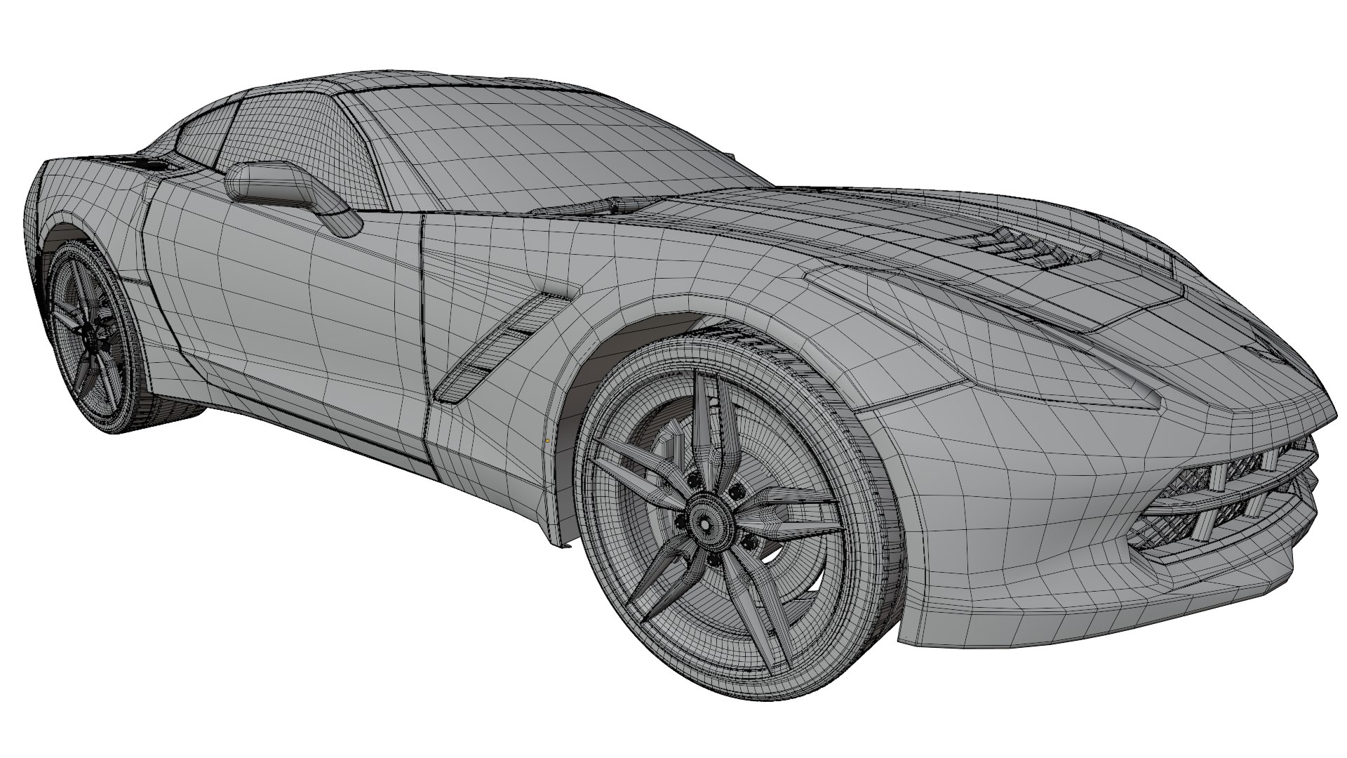 Chevrolet Corvette 2014 3D Model - TurboSquid 2239333