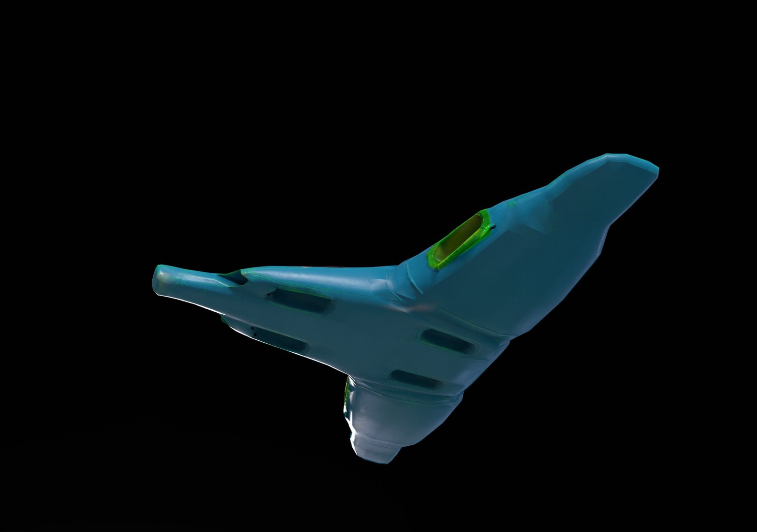 3D Sci-fi spaceship Jet through the Space - TurboSquid 1950741