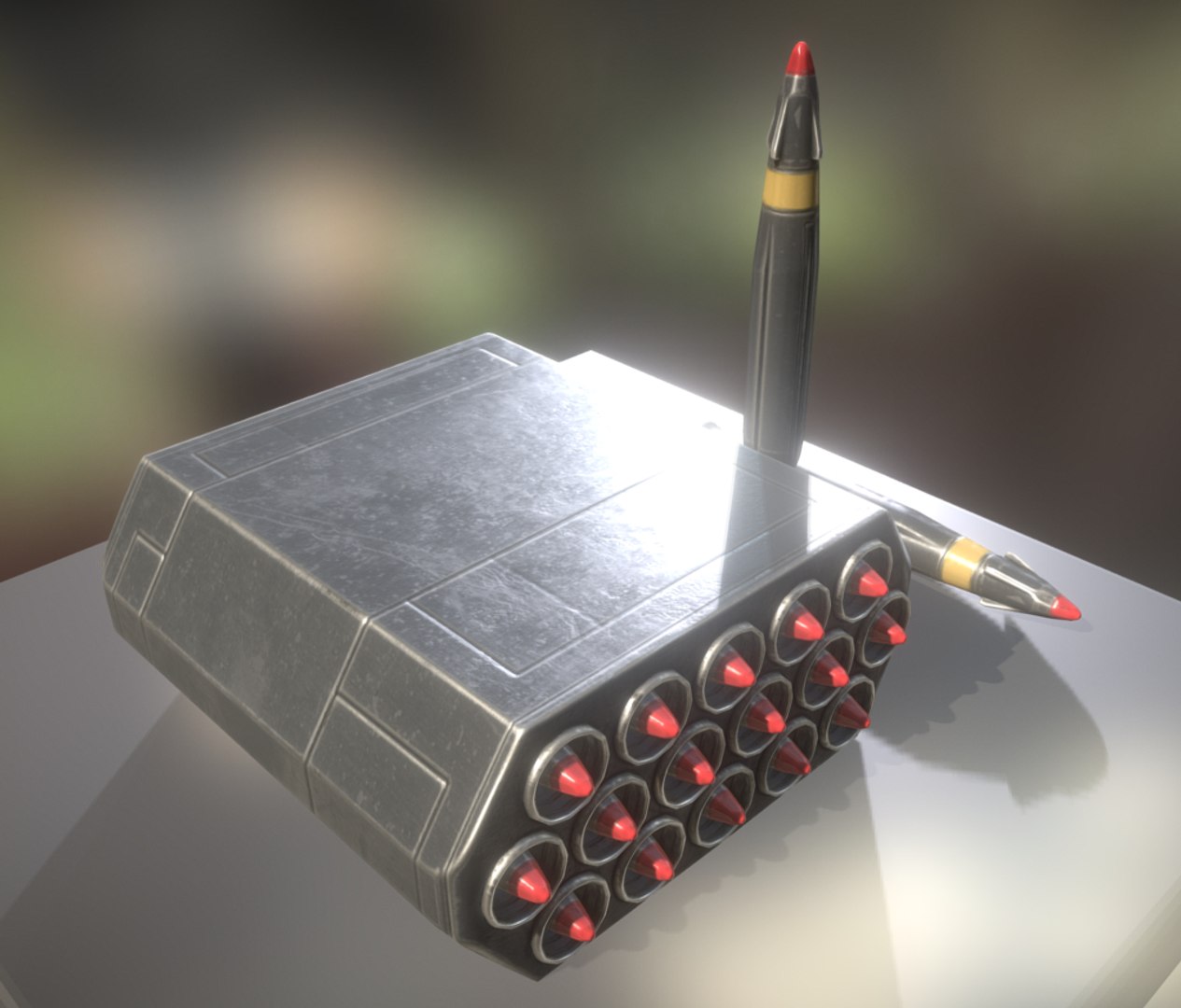 3d Model Rocket Battery Air