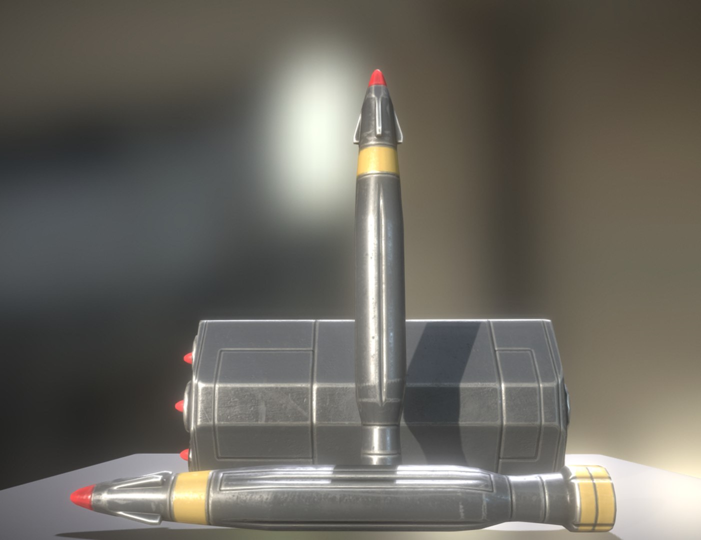 3d Model Rocket Battery Air