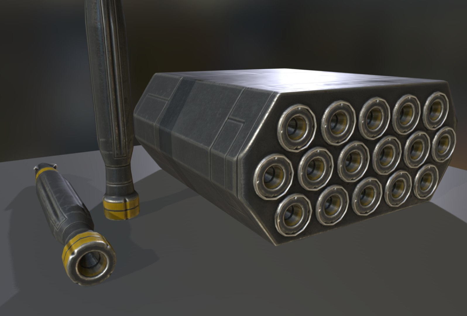 3d Model Rocket Battery Air