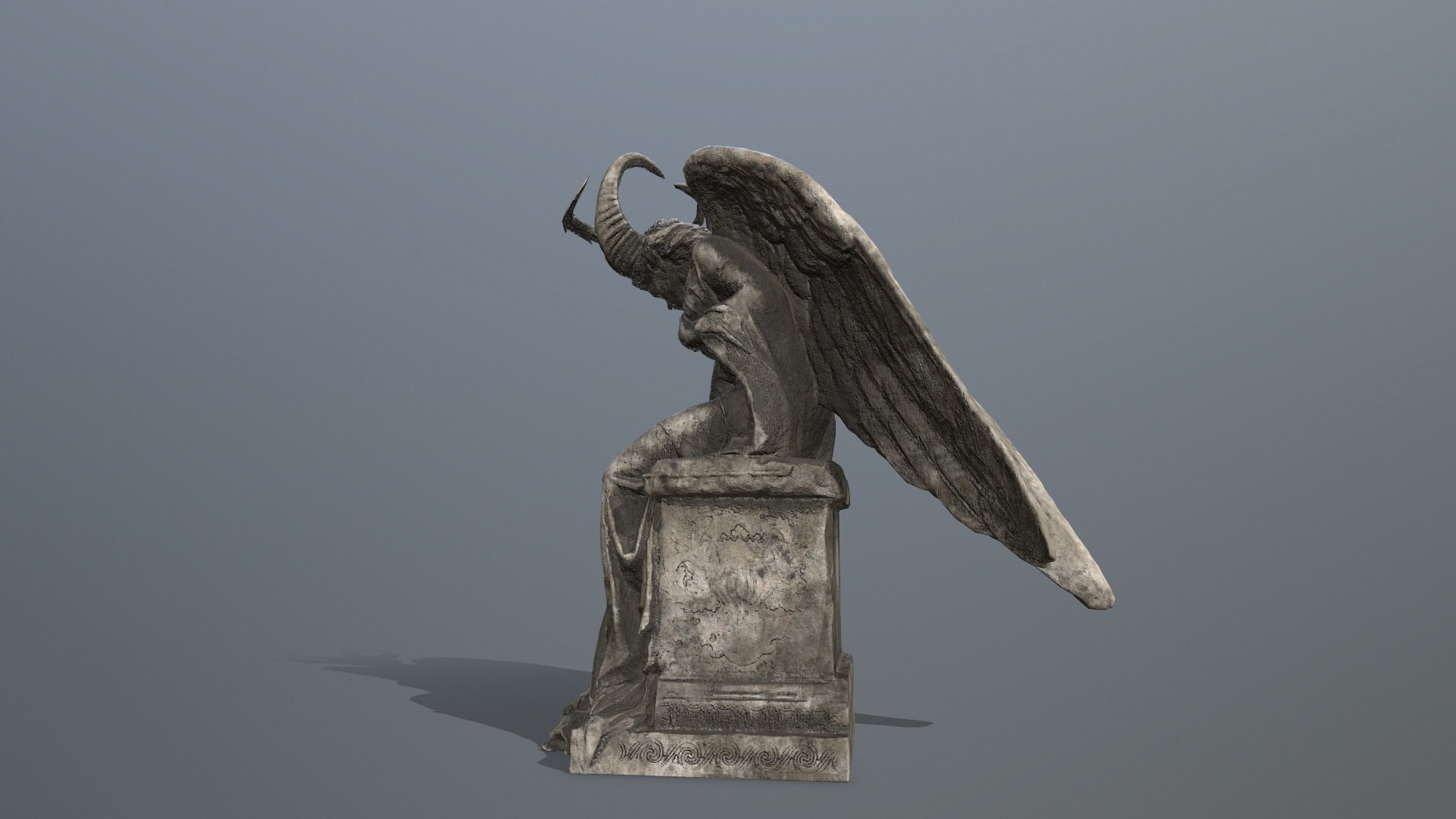3D Angel Statue Model - TurboSquid 2159836