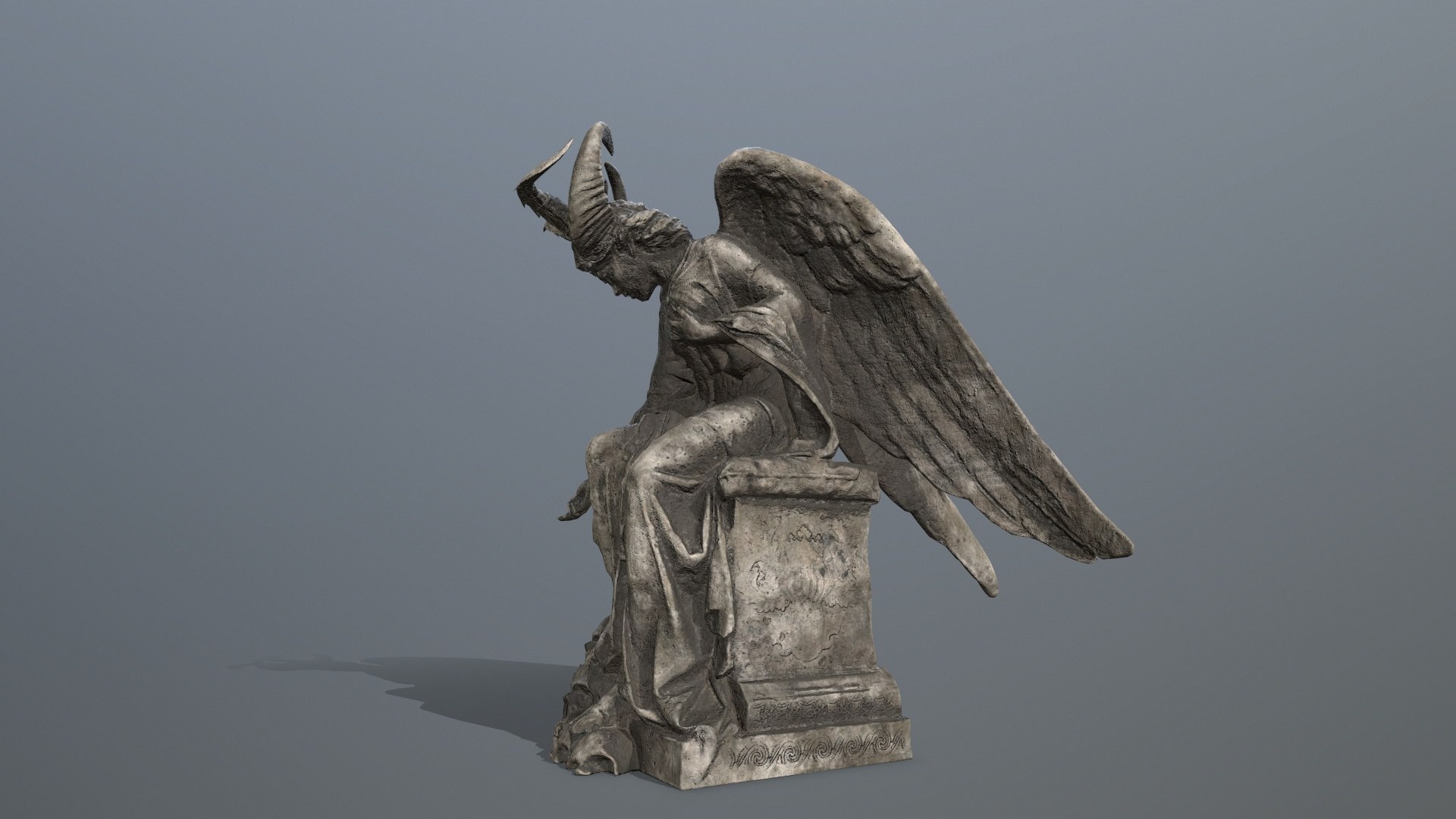 3D Angel Statue Model - TurboSquid 2159836