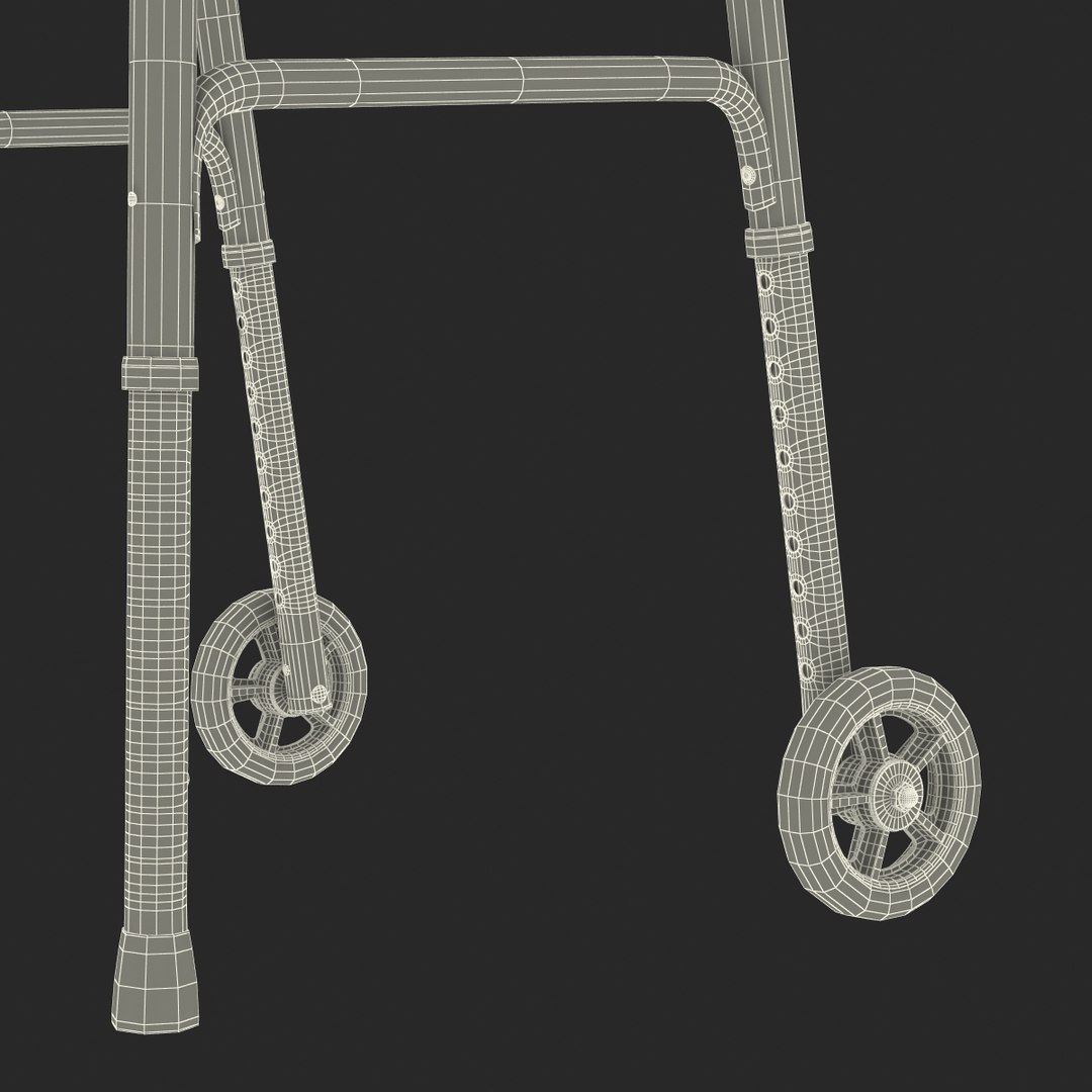 paddle walker wheels 3d max