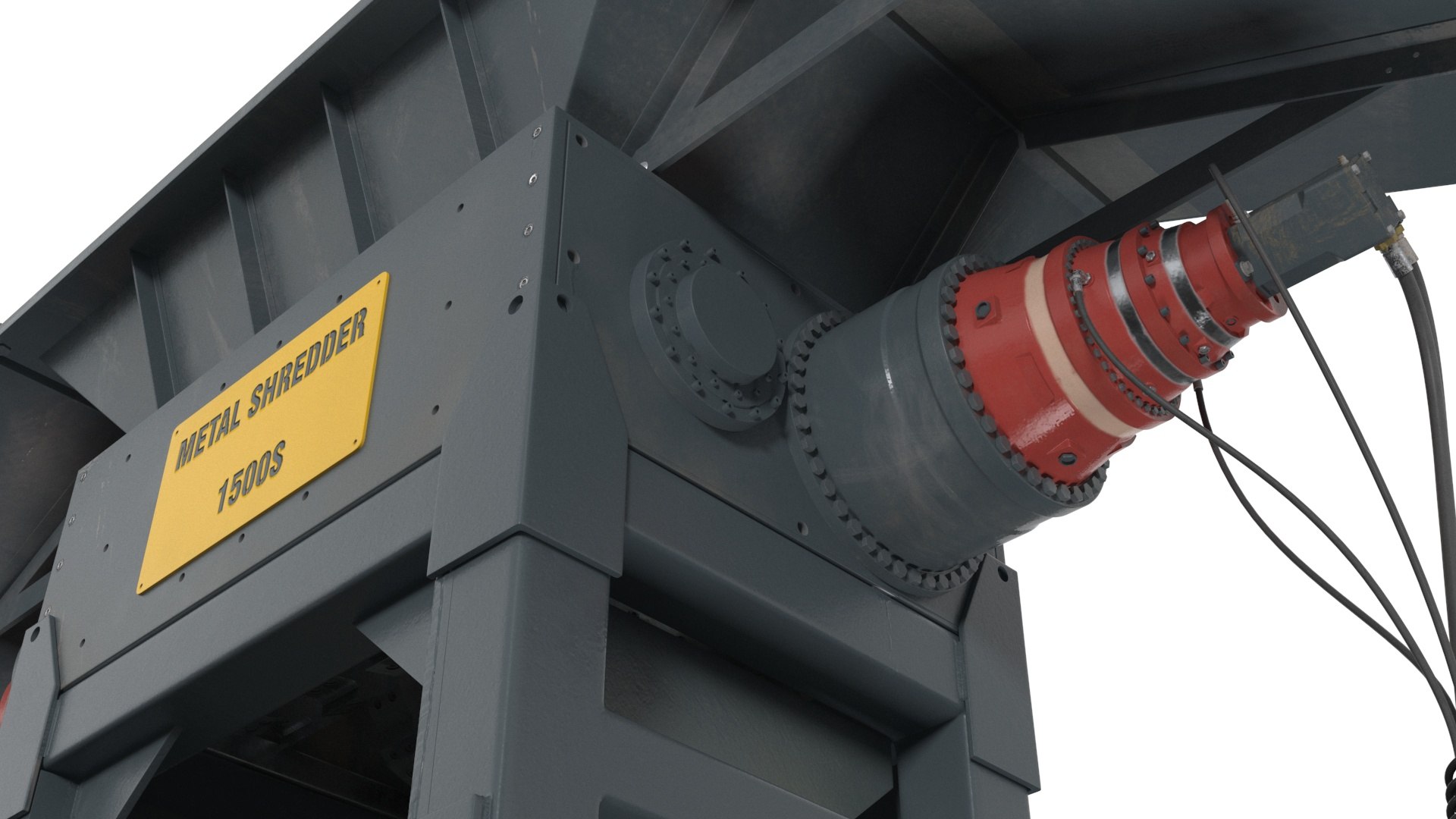 Working Industrial Metal Shredder 3D Model - TurboSquid 2268624