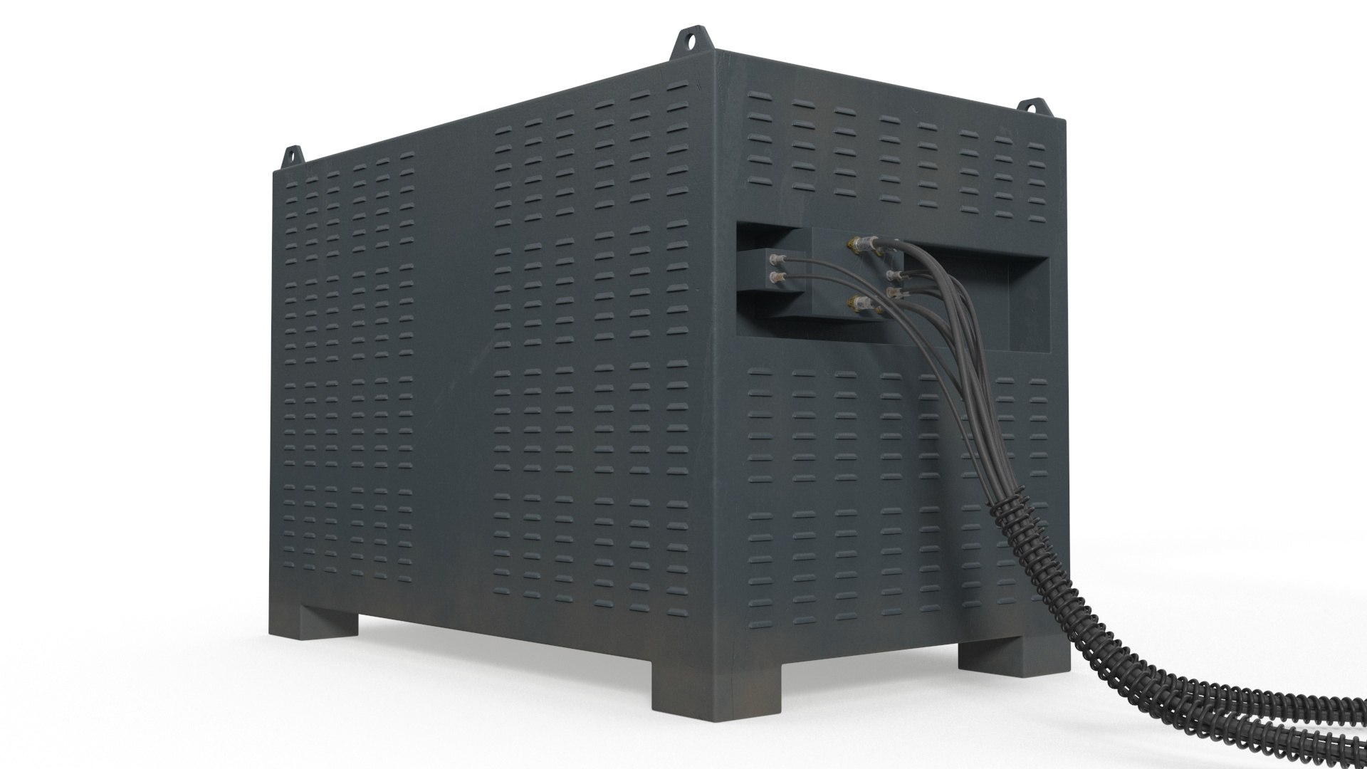 Working Industrial Metal Shredder 3D Model - TurboSquid 2268624