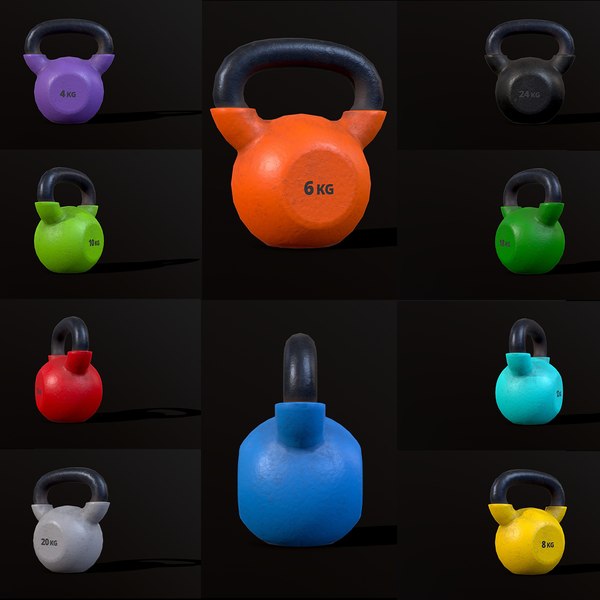 Colorful Kettlebells