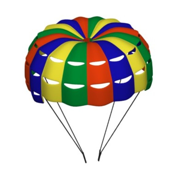 parachute 3d model