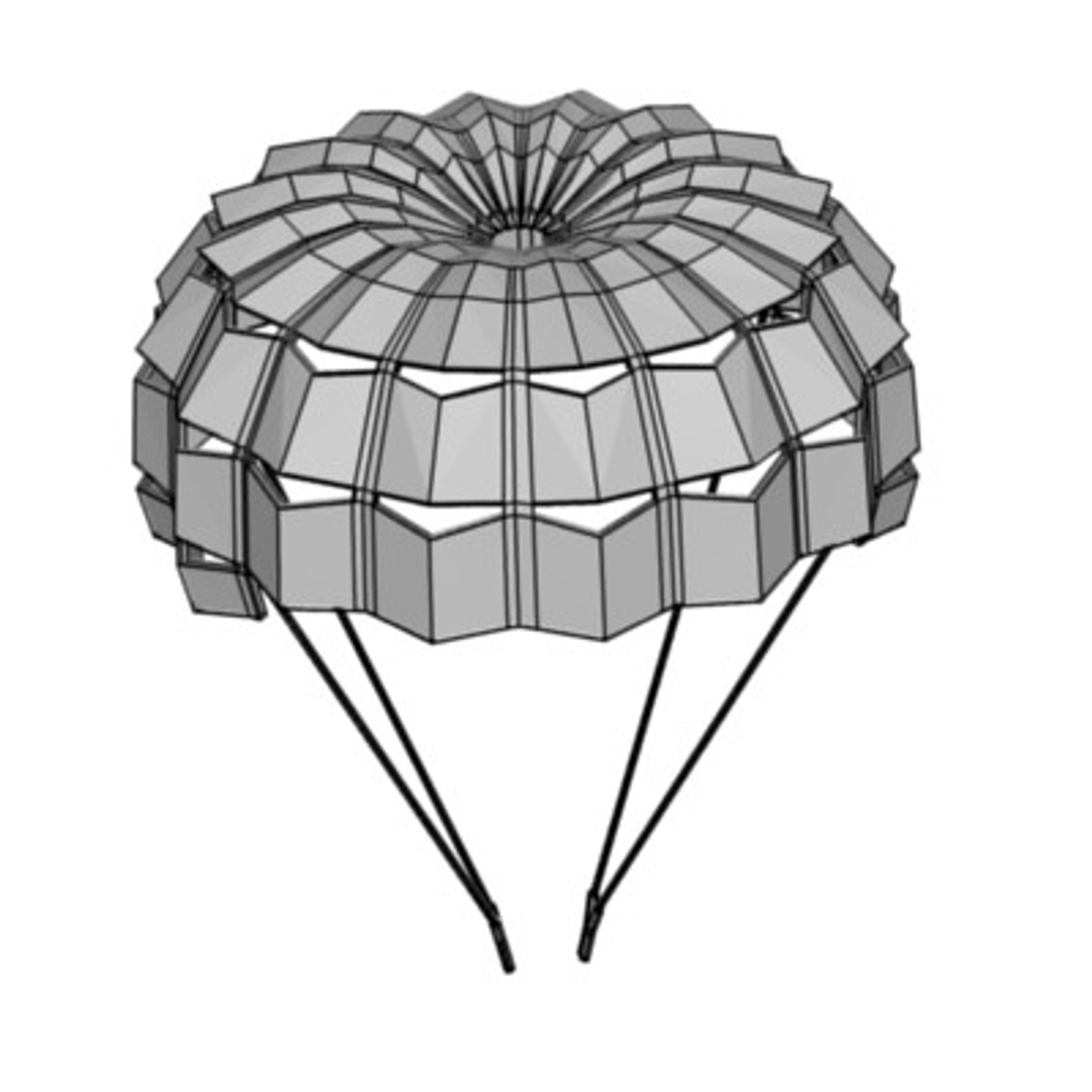 parachute 3d model