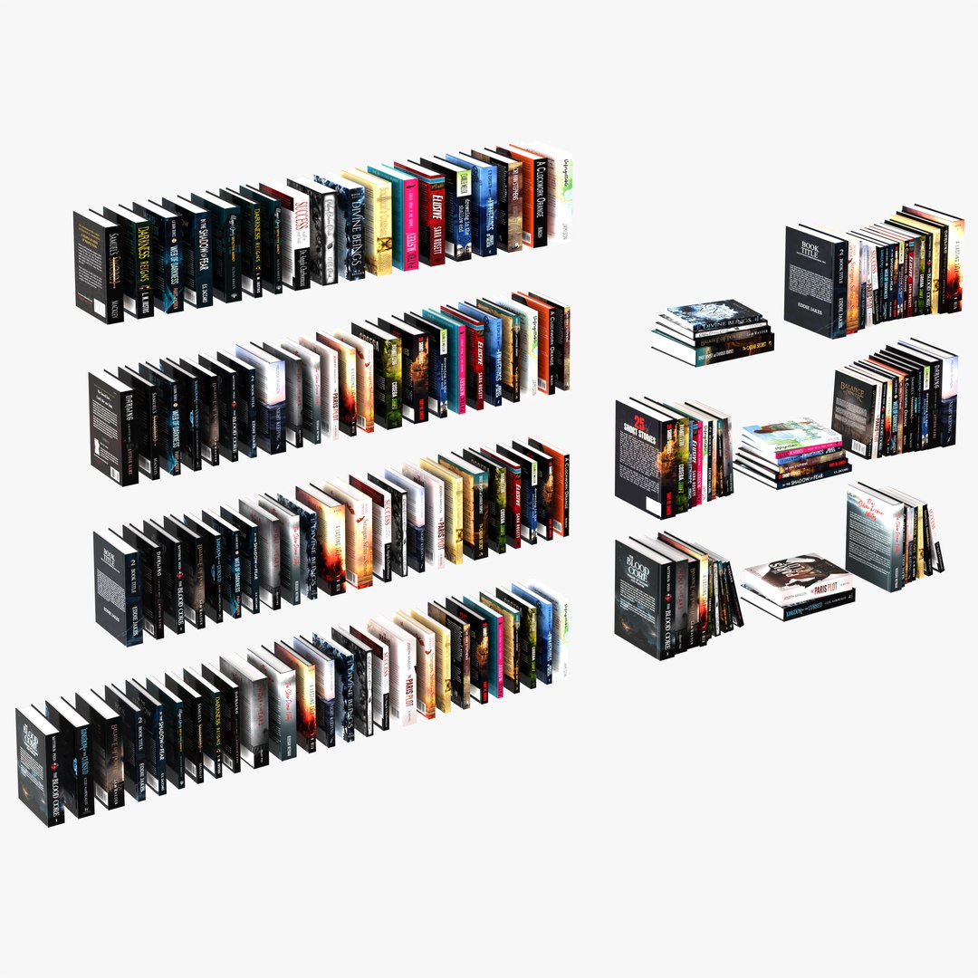 Books Collection Set 3D Model - TurboSquid 2019244