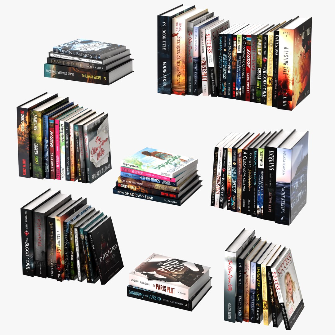 Books Collection Set 3D Model - TurboSquid 2019244