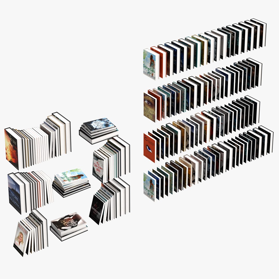 Books Collection Set 3D Model - TurboSquid 2019244