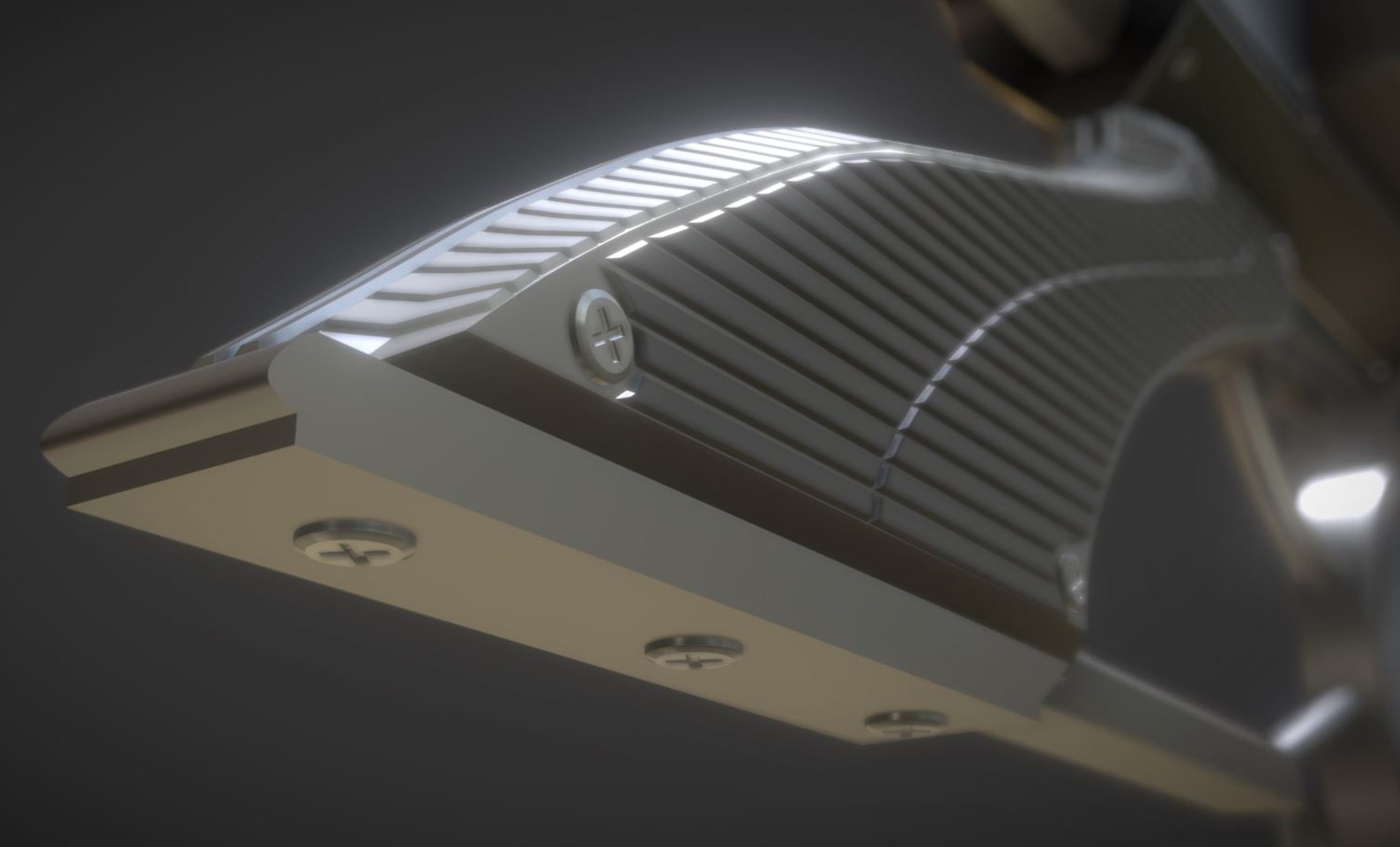 High-poly Futuristic Weapon Concept 3d Dxf