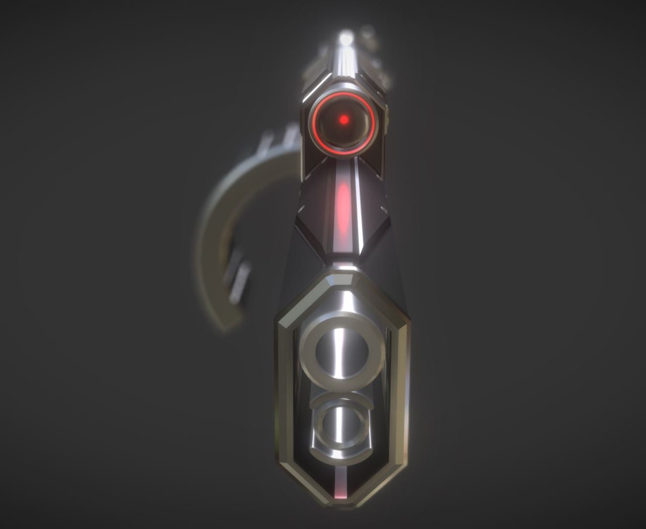 High-poly Futuristic Weapon Concept 3d Dxf