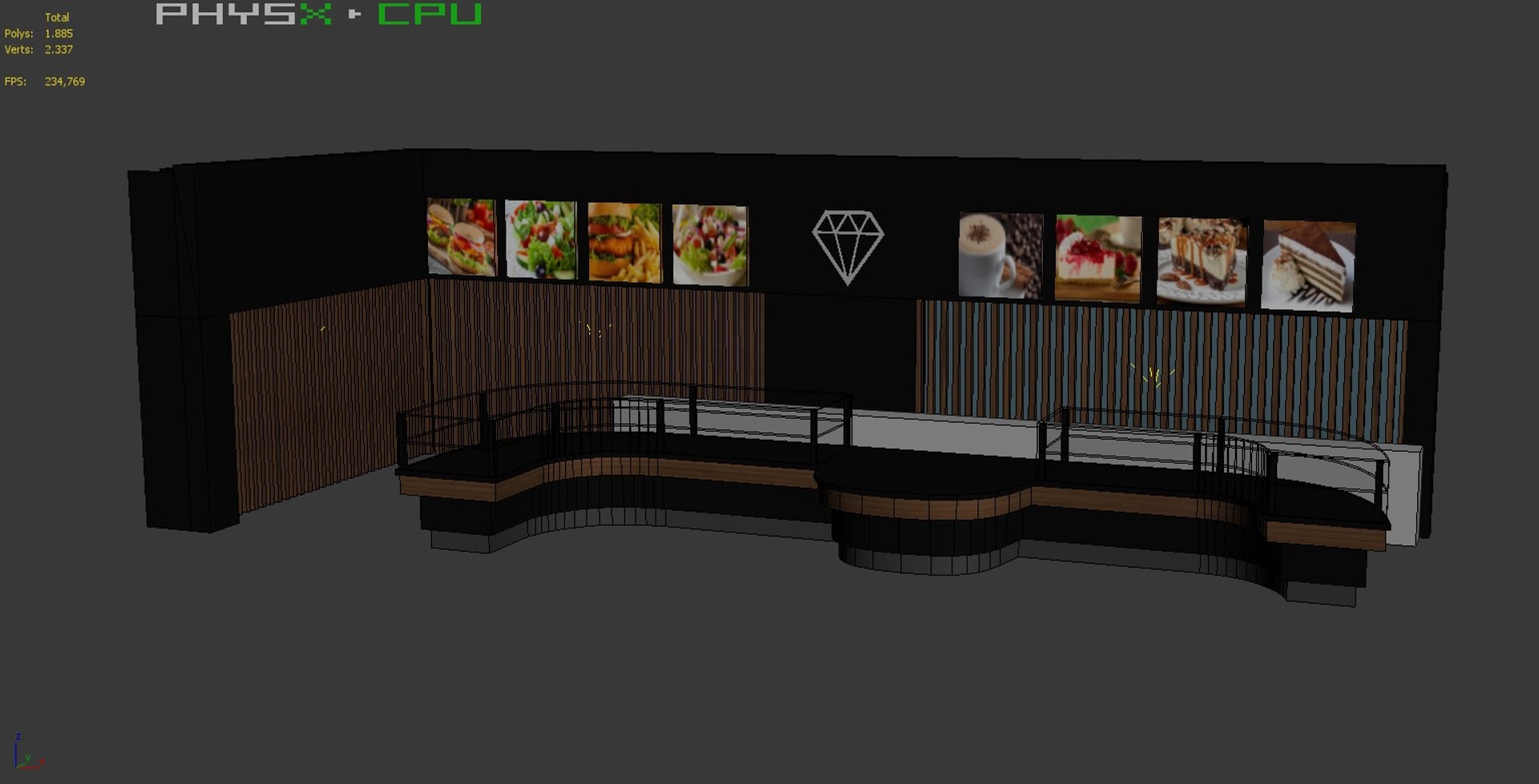 Bar Set 3d Max