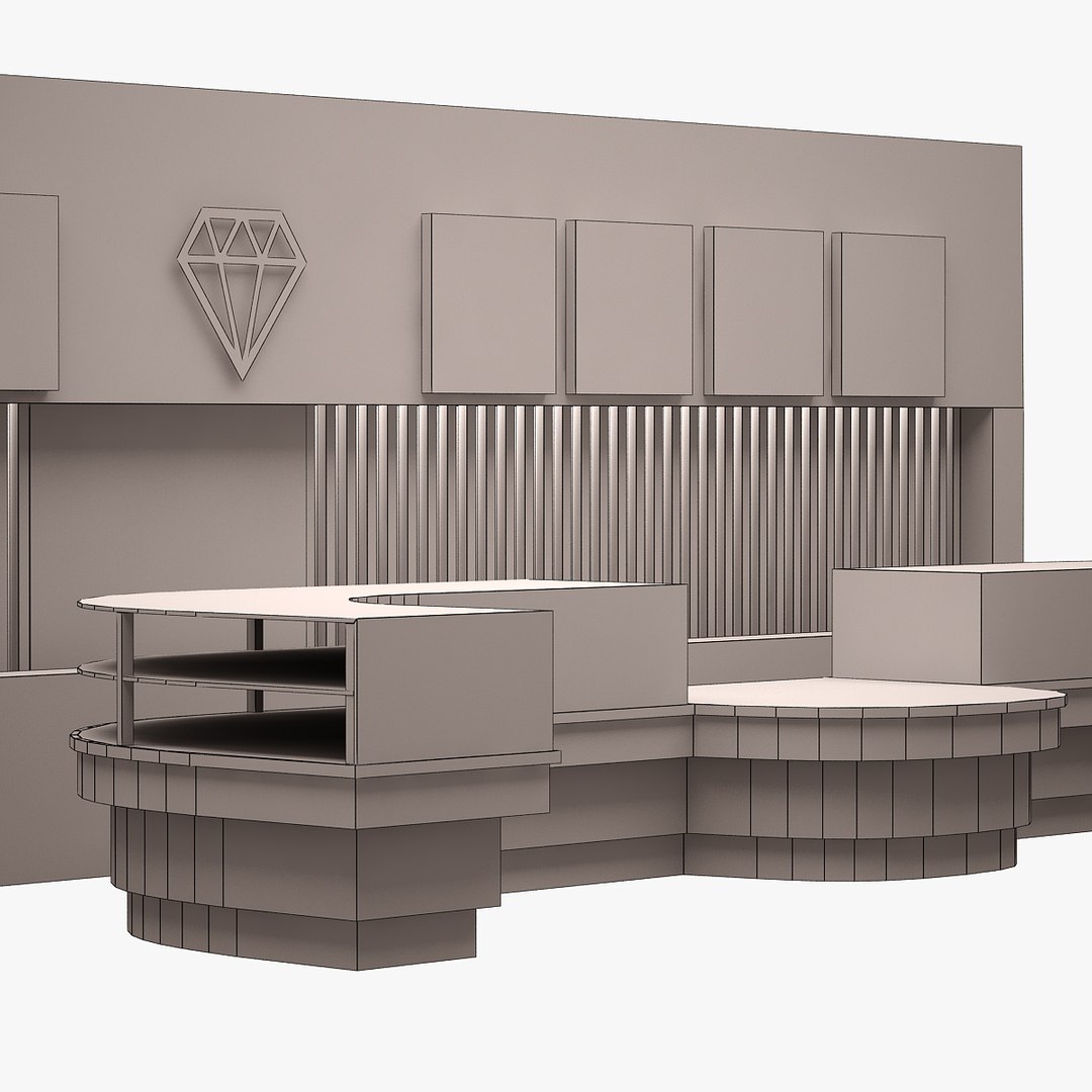 Bar Set 3d Max