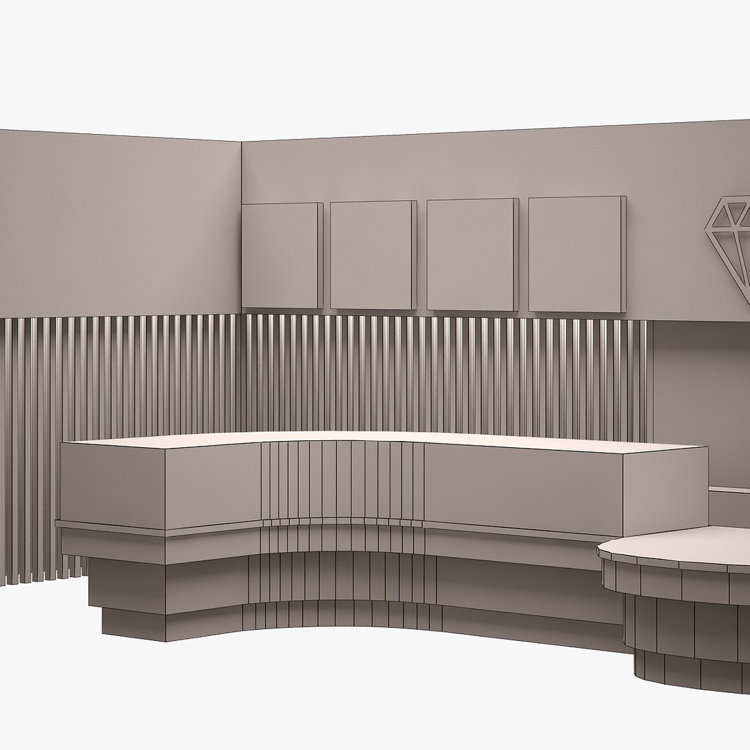Bar Set 3d Max