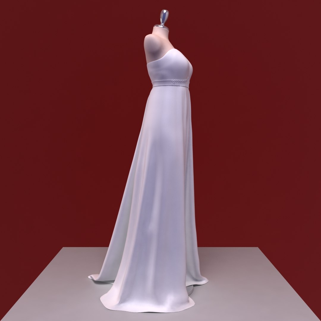 Wedding Dress Dummy Showrooms 3d Model