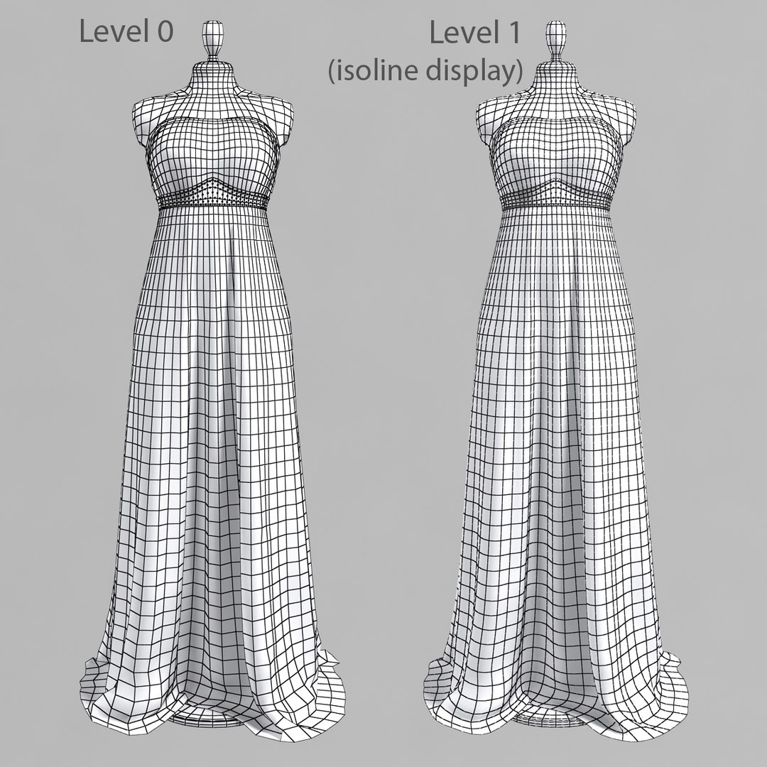 Wedding Dress Dummy Showrooms 3d Model