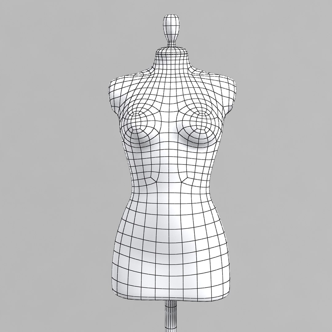 Wedding Dress Dummy Showrooms 3d Model