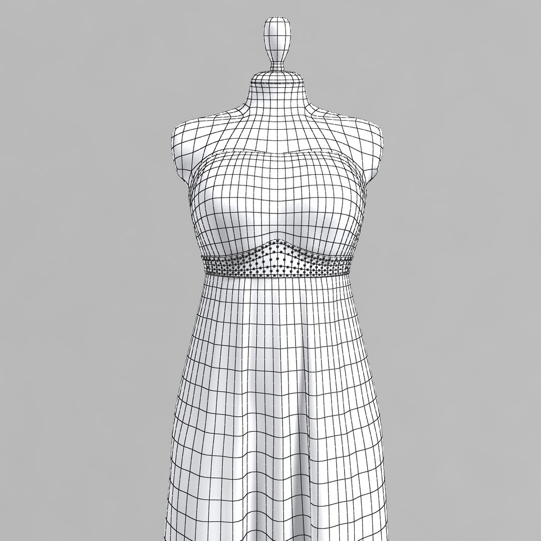 Wedding Dress Dummy Showrooms 3d Model