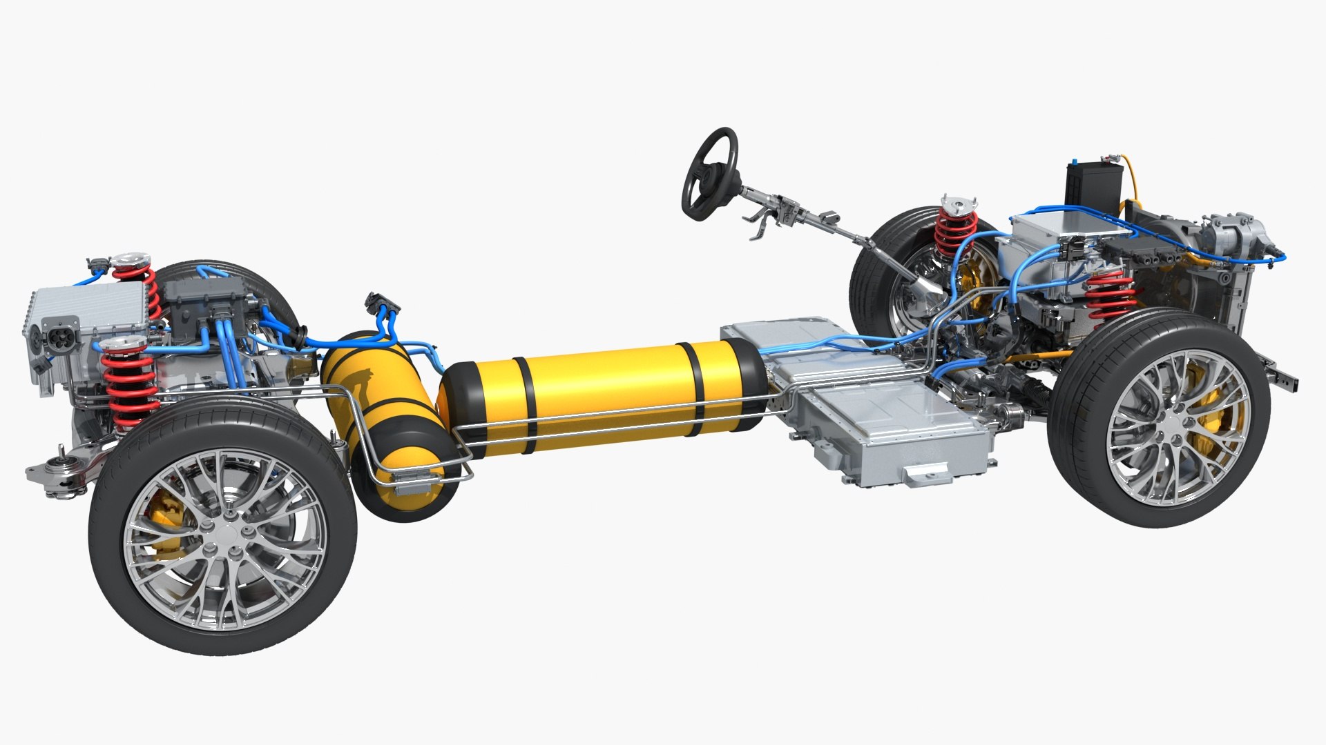 3D Car Chassis collection model - TurboSquid 2053103