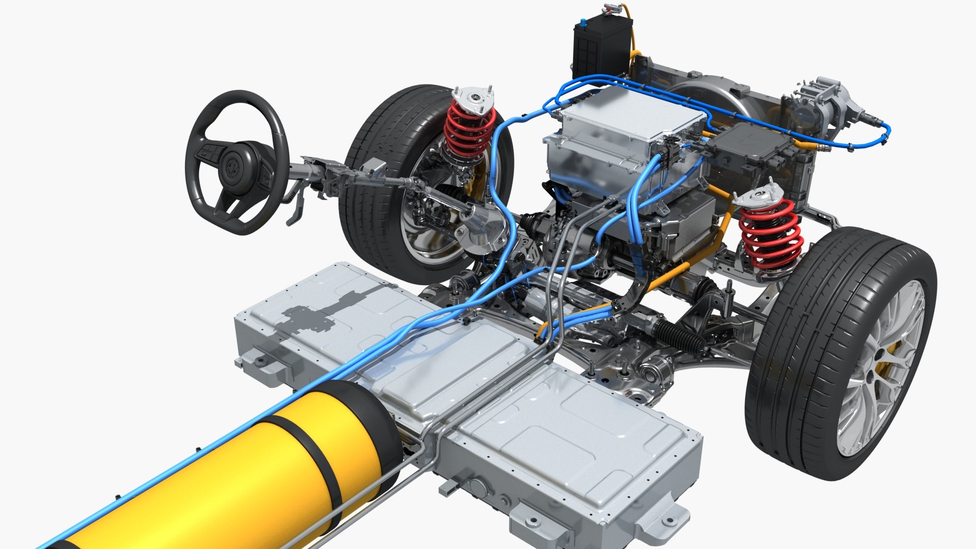 3D Car Chassis collection model - TurboSquid 2053103