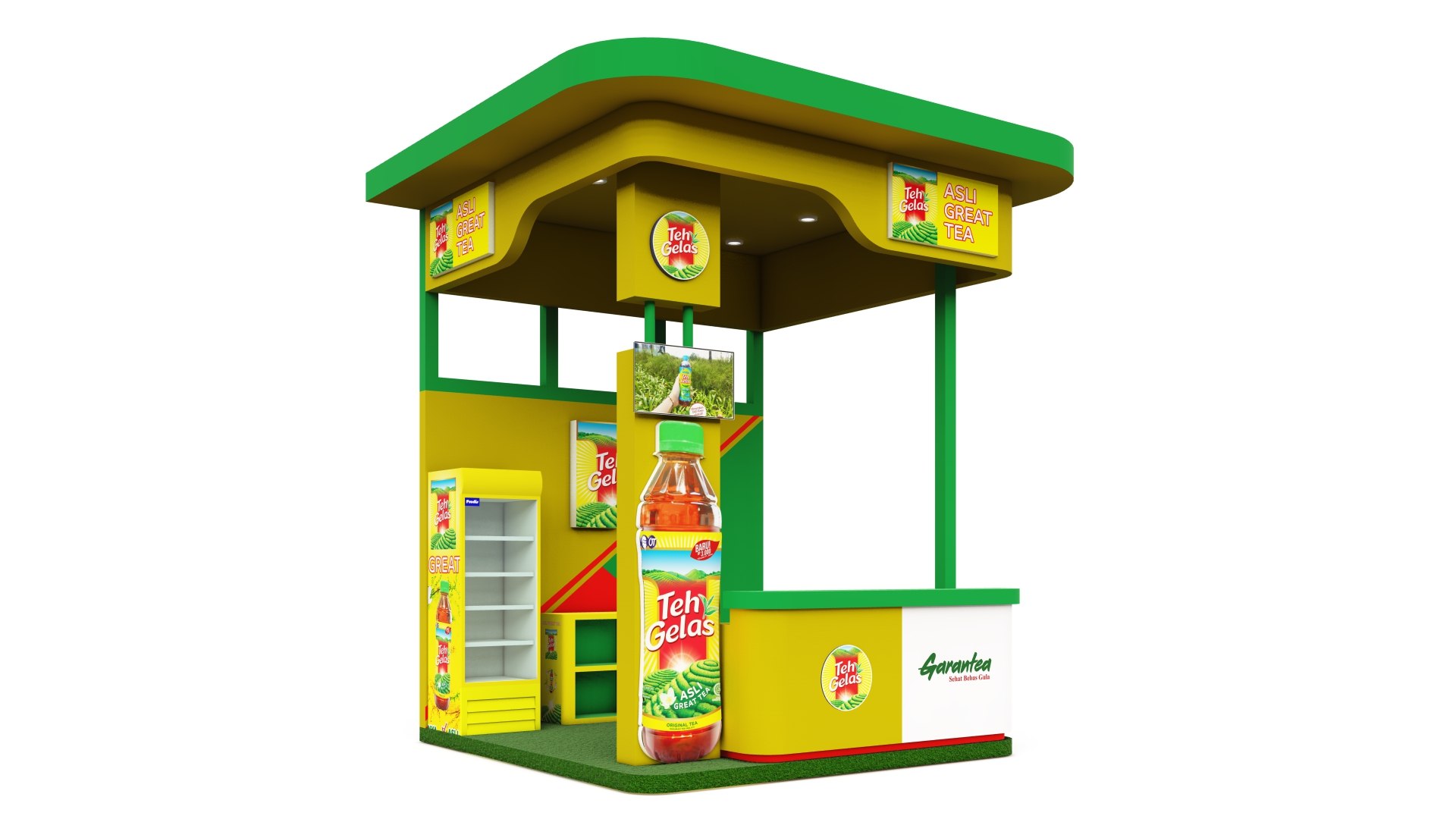 Booth 3x3 3D - TurboSquid 2088098