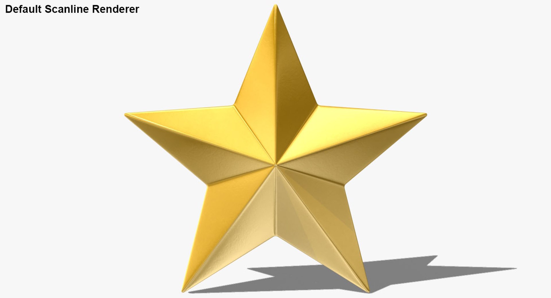 Gold star model - TurboSquid 1413482