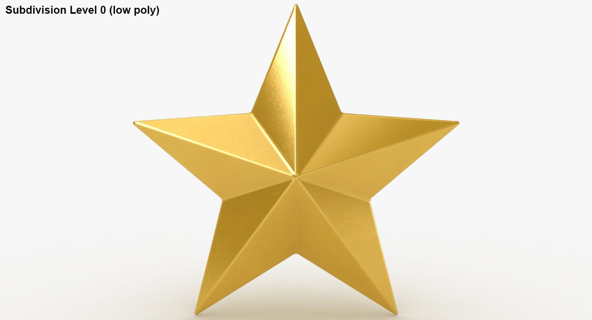 Gold Star Model - TurboSquid 1413482