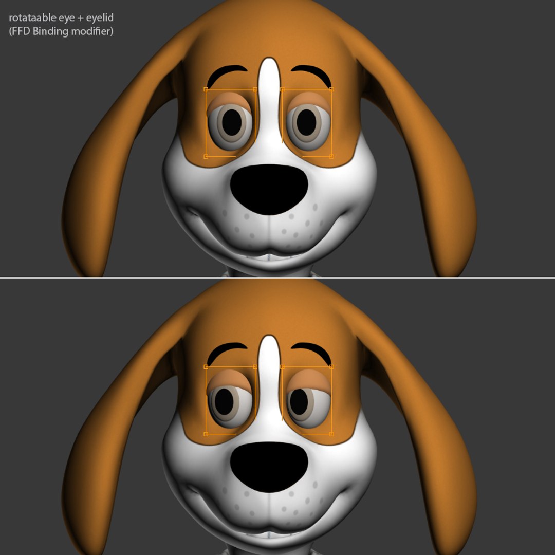 3d Model Theo - Cartoon Dog