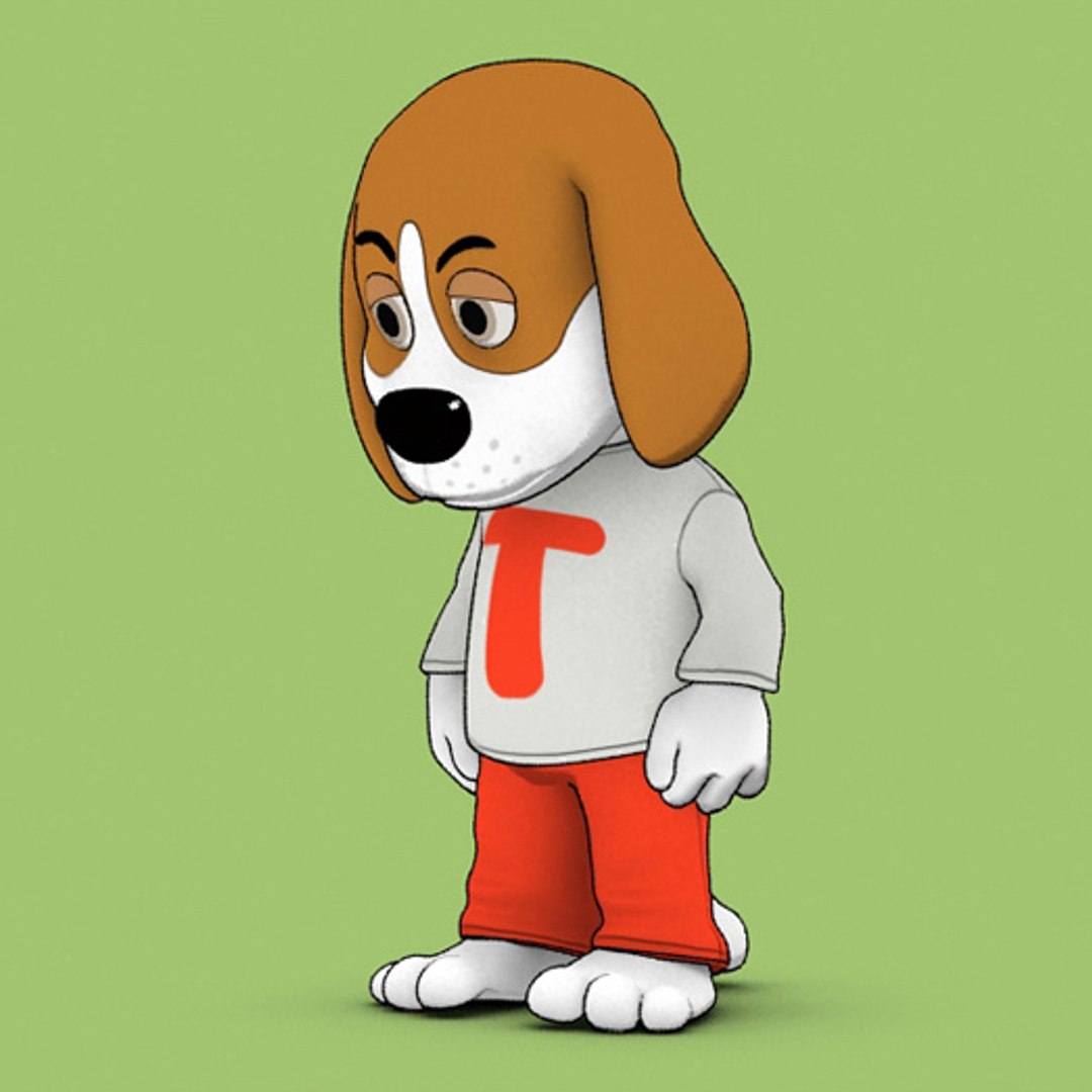 3d Model Theo - Cartoon Dog